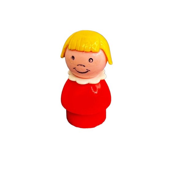 Fisher-Price | Toys | Vintage Fisher Price Little People Girl Red Body ...